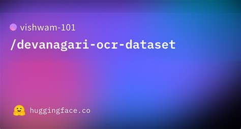 Vishwam 101devanagari Ocr Dataset At Main