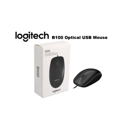Logitech Mouse USB Wired B Black Shopee Malaysia