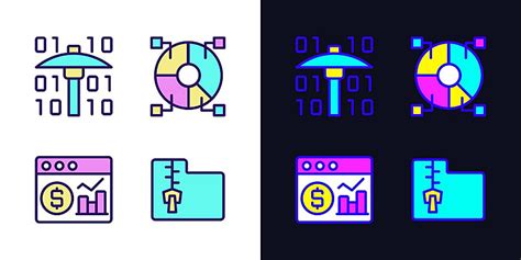 Extracting Data Color Icon Filled Symbol Automation Vector Filled