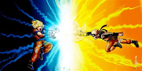 Goku Vs Naruto Wallpapers Top Free Goku Vs Naruto Backgrounds Wallpaperaccess
