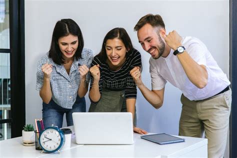 Diverse Colleagues Gather In Brainstorm Discuss Statistics Together Stock Image Image Of