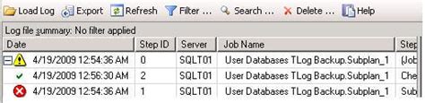 Sql Server 2005 Transaction Log Backup Maintenance Plan Via Ssis