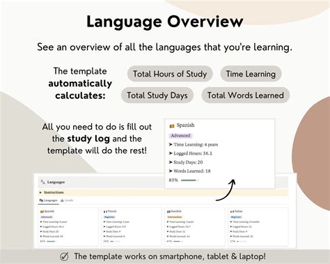 Notion Language Learning Template Notion Language Template Language