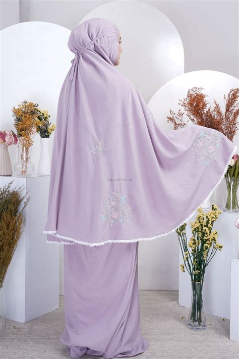 Telekung Rawdah Jasmina Series In Aster