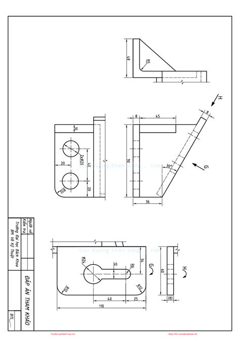 PDF Vẽ Kỹ Thuật Đh Bách Khoa Hcm