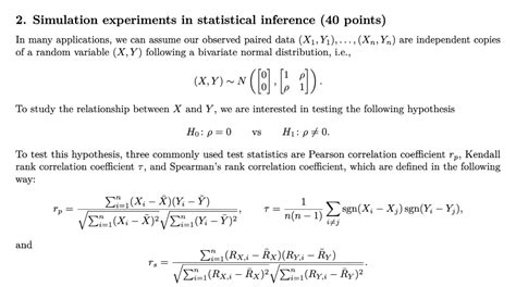 2 simulation experiments in statistical inference