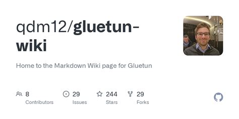 Issues · Qdm12gluetun Wiki · Github