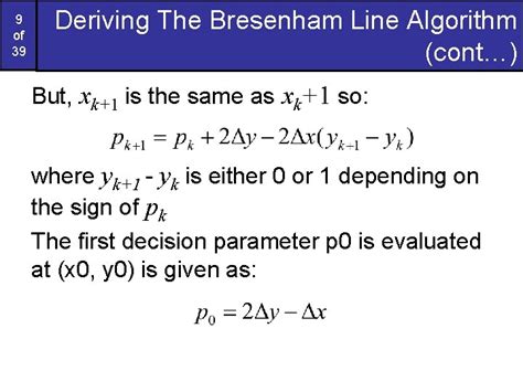 Bresenham Line Drawing Algorithm 2 Of 39 The
