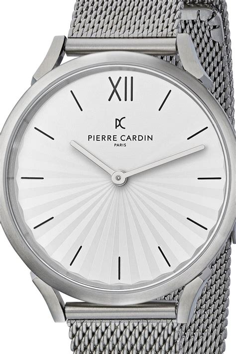 Pierre Cardin, Часовник от неръждаема стомана с мрежеста верижка ...