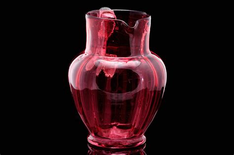 Victorian Ruby Glass Jug Sue Todd Antiques