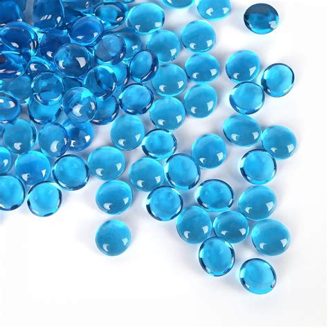 Flma01lb Decorative Flat Glass Marble Vase Filler Light Blue 2 Lb