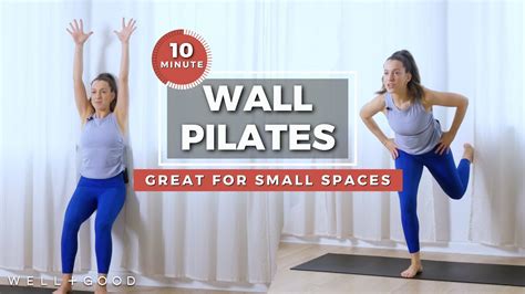 10 Minute Wall Pilates Workout Trainer Of The Month Club Wellgood Youtube