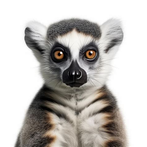 Premium Photo Detailed Lemur Closeup Flat Drawing In 8k Ultraclear