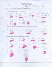 Mpm 2d1 Exponent Law Quiz Soln Oct 2014 Pdf MPM 2Dl UNIT 3 QUIZ