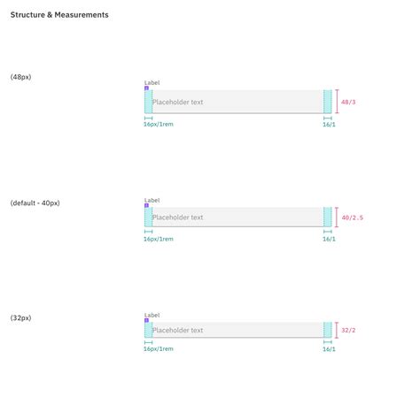 Text Input Add 48px And 32px Size Options · Issue 5071 · Carbon
