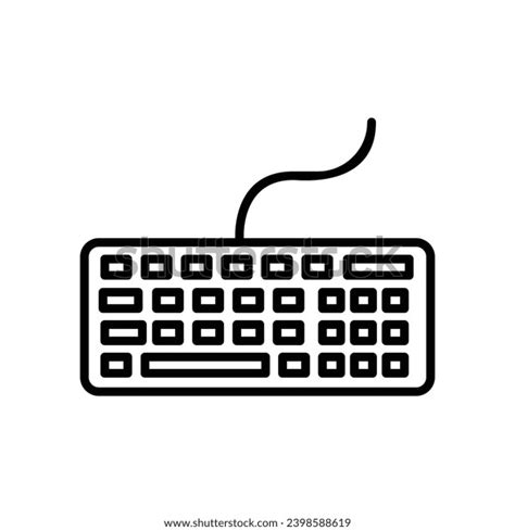 Keyboard Icon White Background Vector Stock Stock Vector Royalty Free Shutterstock