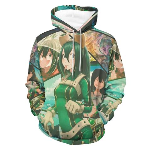 Boku No Hero Academia Tsuyu Asui Hoodies For Men Women 3d Print