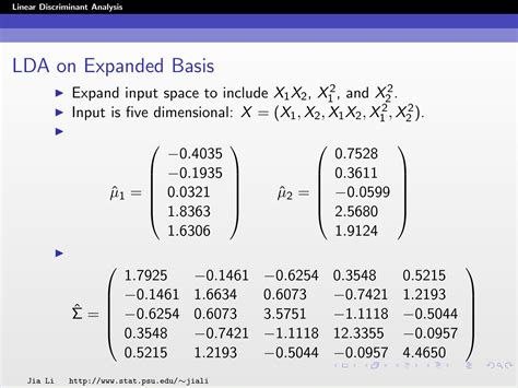 Linear Discriminant Analysis