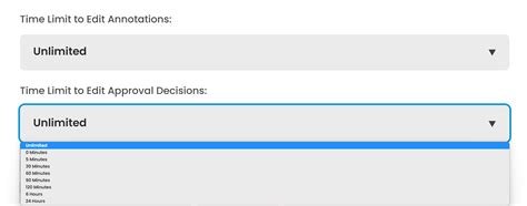 Review Settings And Review Defaults
