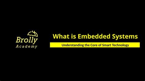 What Is Embedded Systems Course And Training Ppt