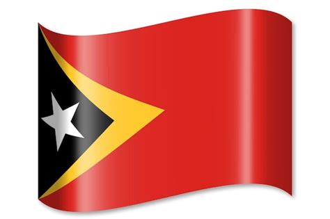 Premium Photo Timor Leste Waving Country Flag On White Background
