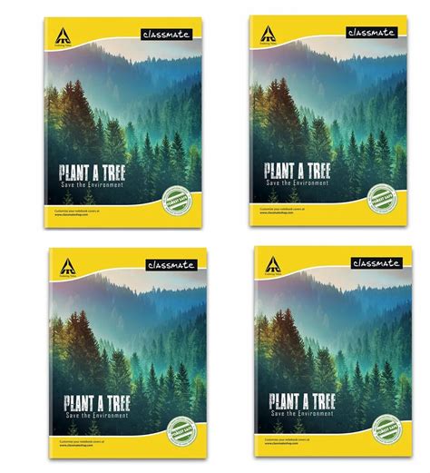 Printed Laminated Paper Classmate Lining Notebook Packaging Size Pack