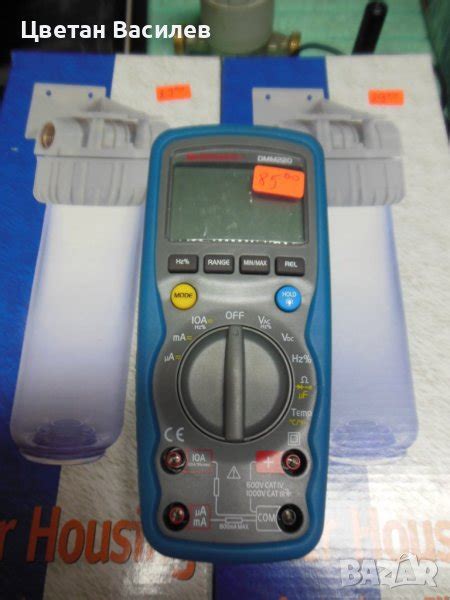 Multimetrix Dmm 220 Handheld Multimeter Digital Waterproof Ip67 Cat Iii 1000 V Cat Iv 600 V