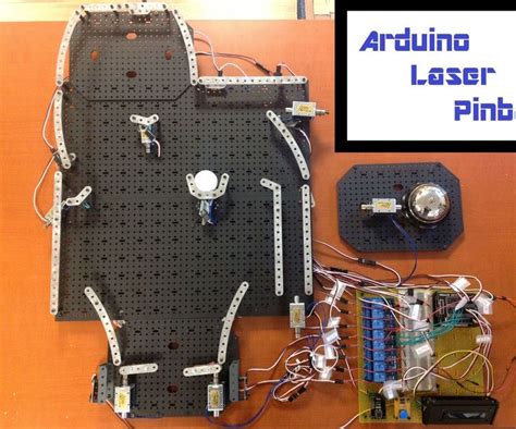 Arduino Laser Pinball Machine With Solenoids