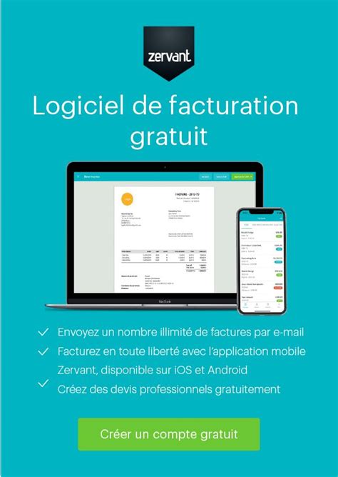 Modèle de facture gratuit 15 exemples de factures Word et Excel Zervant