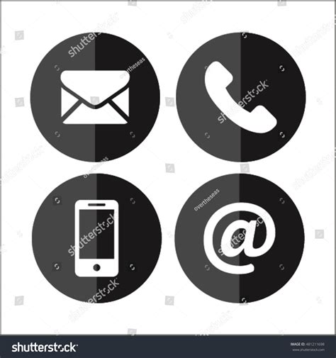 Communication Icons Vector Illustration Stock Vector Royalty Free 481211698 Shutterstock