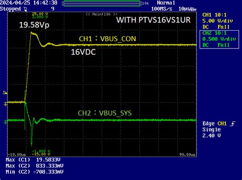 TPD S Q How Big Is The Ringing That Occurs In A Short To Battery Warranted Interface