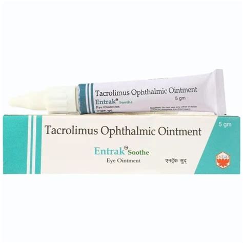 Entrak Soothe Tacrolimus Eye Ointment 003 Ww At ₹ 444tube In Nagpur