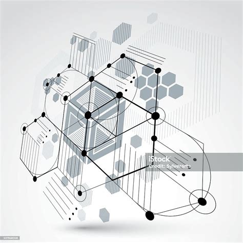 3 D 벡터 추상적 배경 생성날짜 에서 바우하우스 복고 스타일 현대적이다 0명에 대한 스톡 벡터 아트 및 기타 이미지 0명 1960 1969 년 1970 1979 년