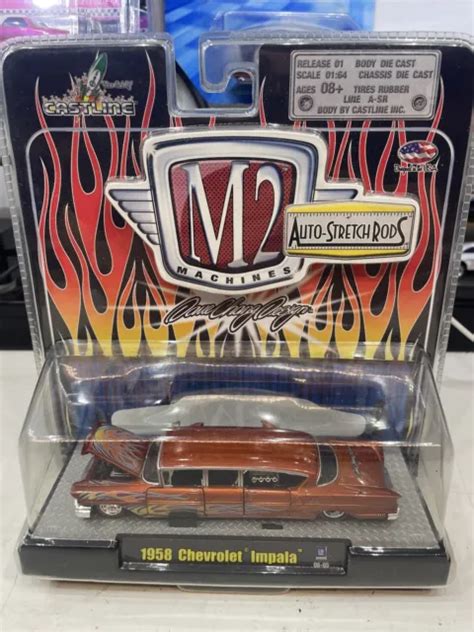 M2 MACHINES AUTO STRETCHRODS 1 64 Scale 1958 Chevrolet Impala EUR 54 50