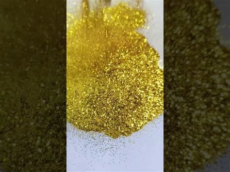 Solvent Resistant Glitter 23 Micron Golden Glitter Powder