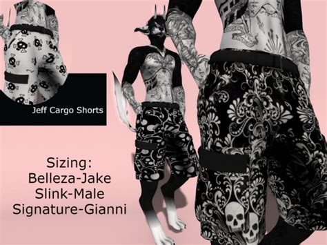 Second Life Marketplace Td Jeff Cargo Shorts