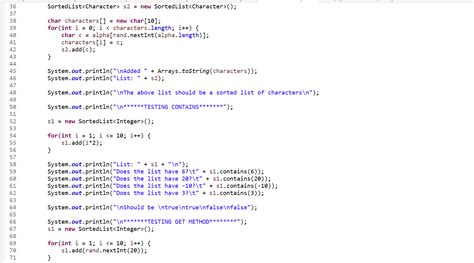 Solved COMPLETE THE CODE BELOW Using JAVA Always Sorted Chegg