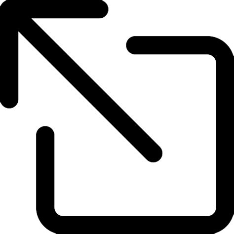 box arrow up left icon svg png free download