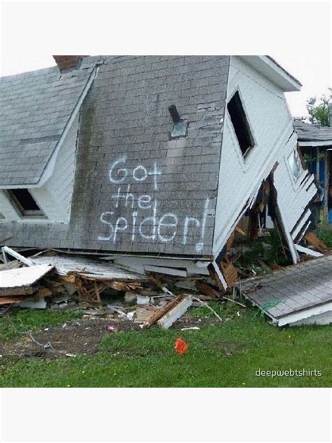 Got The Spider Funny Meme Photograph Sticker For Sale By Deepwebtshirts Redbubble
