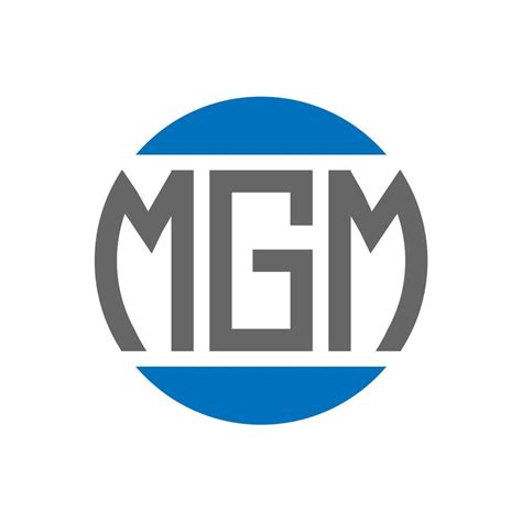 Mgm Letter Logo Design On White Background Mgm Creative Initials