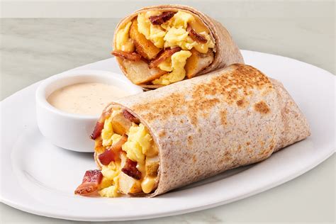 Bacon And Cheddar Breakfast Burrito Boudin Bakery