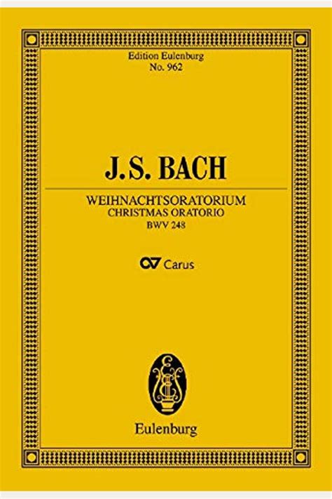 Buy Christmas Oratorio Bwv 248 Book By Johann S Bach