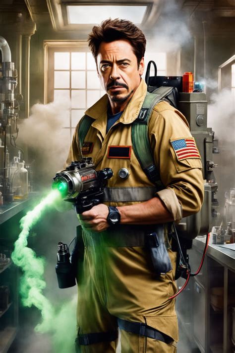 Marvel Ghostbusters Tony Stark By Heropix On Deviantart