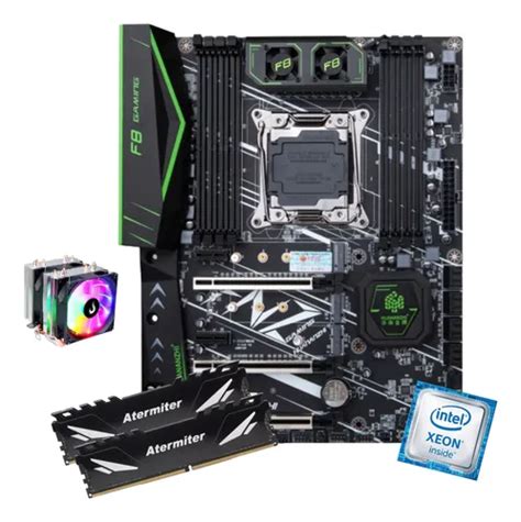 Kit Gamer Placa Mãe X99 Huananzhi F8 Xeon E5 2697 V4 128gb