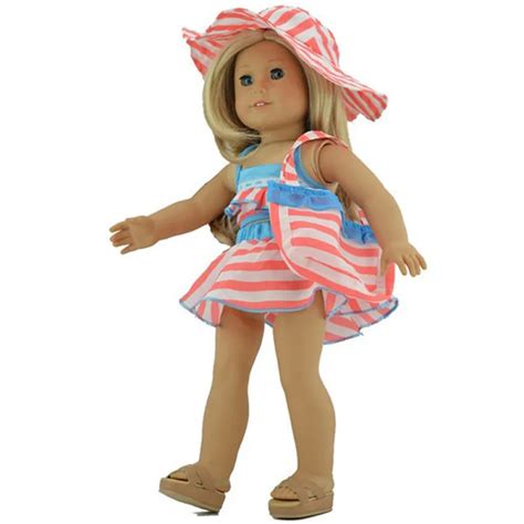 New American Princess Pink Bikini Swimsuit Swimwear Doll Clothing For