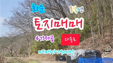 화순부동산 광주25분거리 동복면 토지473제곱 매매가2900만 보전관리지역 공장설립승인지역 전 화순토지 화순농