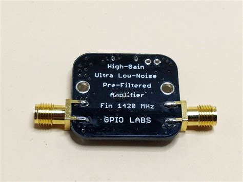 Low Noise Amplifier Filtered Hydrogen Line 1420 Mhz Lna 32 Db Gain L