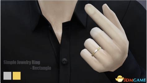 模拟人生4 戒指 Rustysimplejewelryringrectangle Mod V10 下载 3dm Mod站