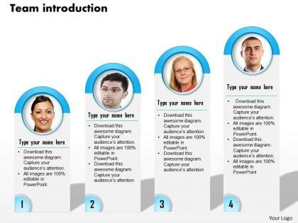 Team Introduction Powerpoint Presentation Templates