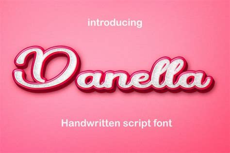 Danella Font Sweet Handwritten Script For Elegant Designs Font Canyon